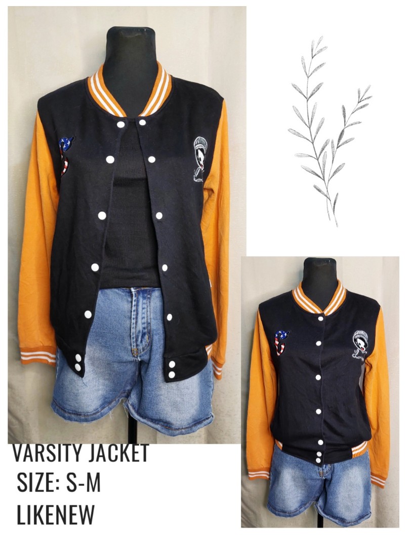 VARSITY JACKET, Women's Fashion, Coats, Jackets and Outerwear on Carousell