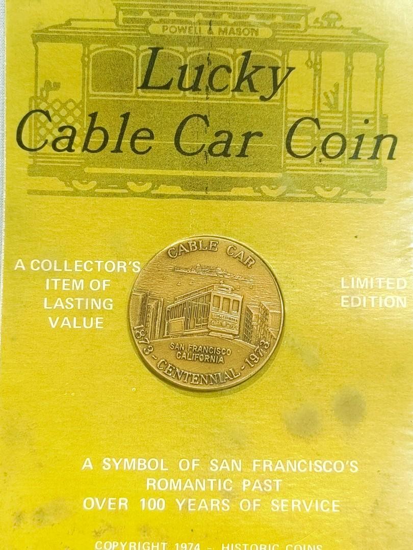 Vintage Cable Car Centennial Coin 1873-1973, Hobbies & Toys ...