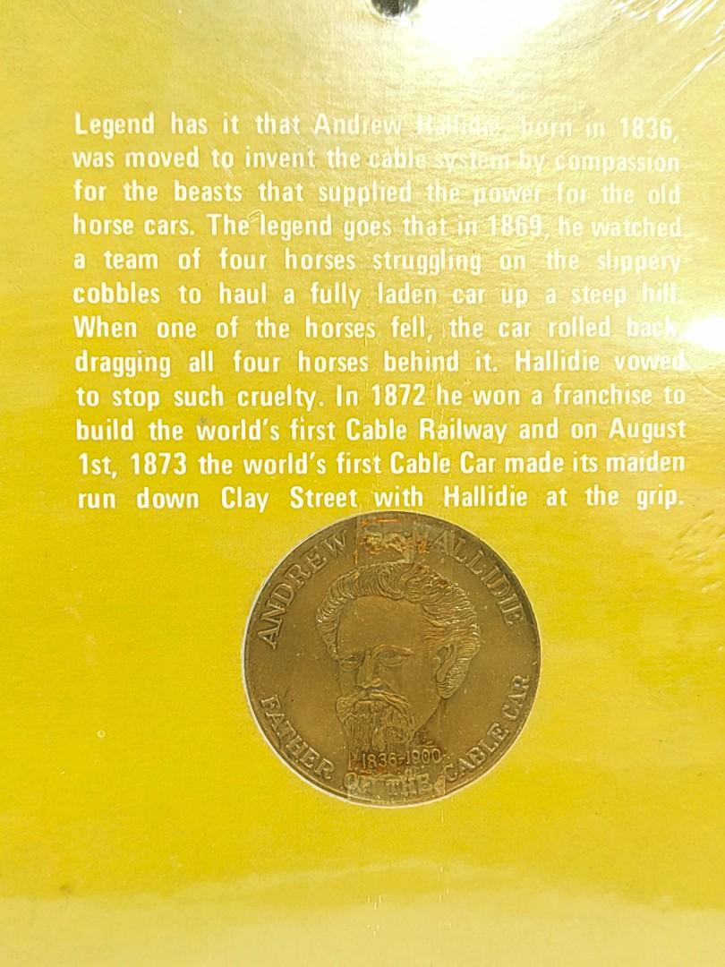 Vintage Cable Car Centennial Coin 1873-1973, Hobbies & Toys ...
