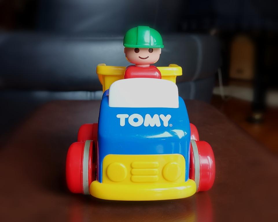 Vintage Tomy Push 'N Go Dump Truck with figure 5" Long 1991 ...