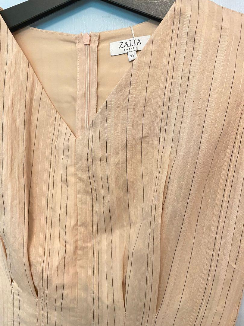 ZALORA Raya Zalia Dress (Nude), Women's Fashion, Muslimah Fashion ...