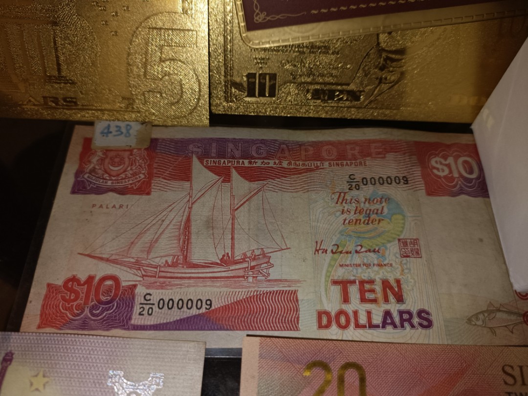 $10 banknote ship series with 000009 serial number, Hobbies & Toys ...