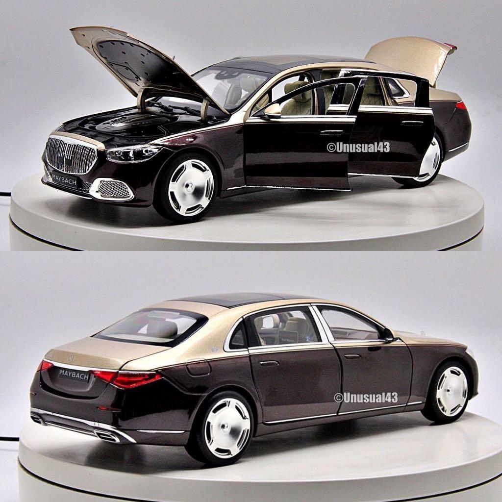 1/18 Mercedes Maybach S680 4Matic Rubellite Red/Designo Kalahari Gold ...