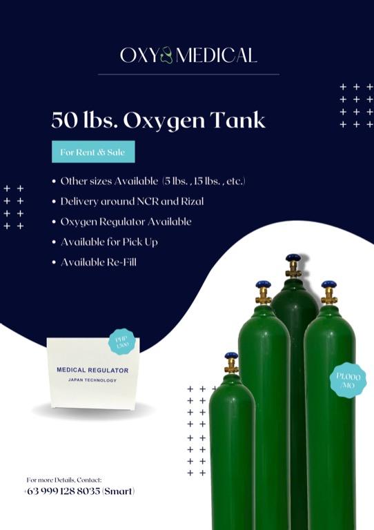 50 LBS. OXYGEN TANK FOR SALE & RENT!!! (5, 15, 20lbs. ALSO AVAILABLE ...