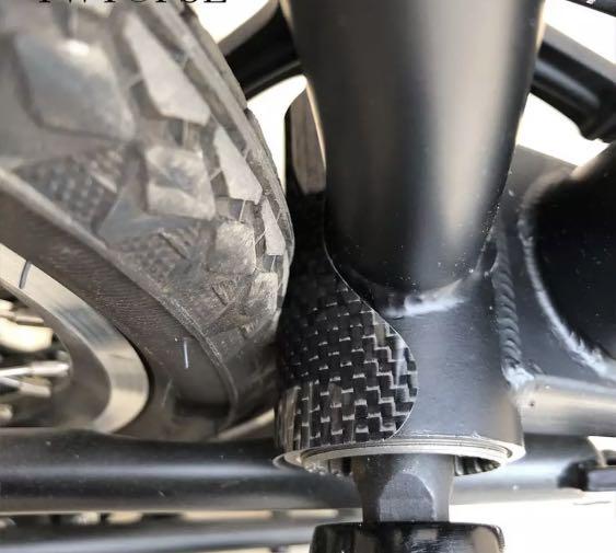 ** Bottom Bracket Protector Carbon Fiber Glossy Black 3M Sticker 2.2g ...