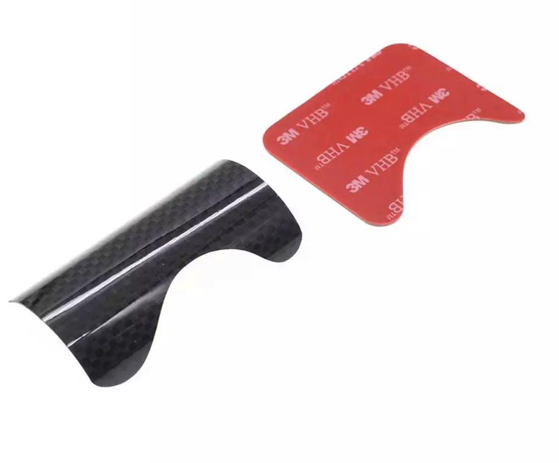 ** Bottom Bracket Protector Carbon Fiber Glossy Black 3M Sticker 2.2g ...