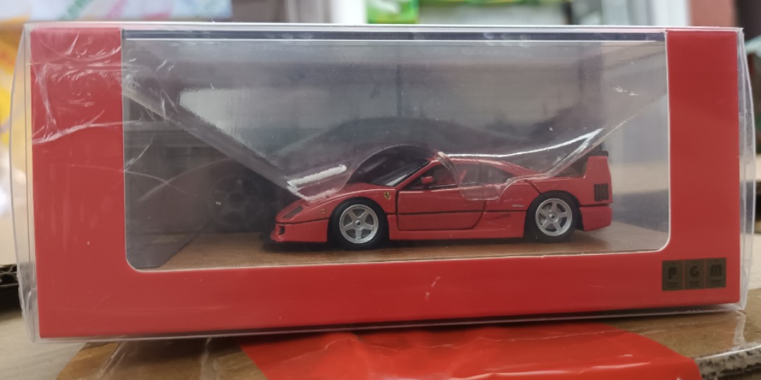 最後一部現貨 PGM 1:64 合金全開模型 法拉利 ferrari F40 LM版 红色 普通版, 興趣及遊戲, 玩具 & 遊戲類 ...