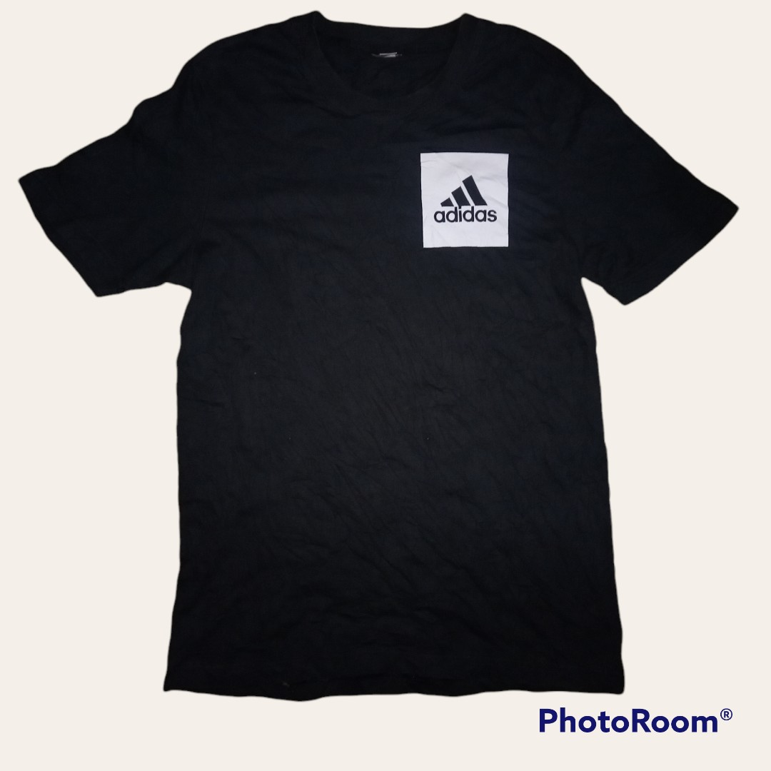 ADIDAS Box Logo, Men's Fashion, Activewear on Carousell
