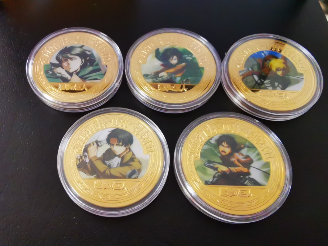 Attack On TiTan memorative Coins, Hobbies & Toys, Memorabilia ...