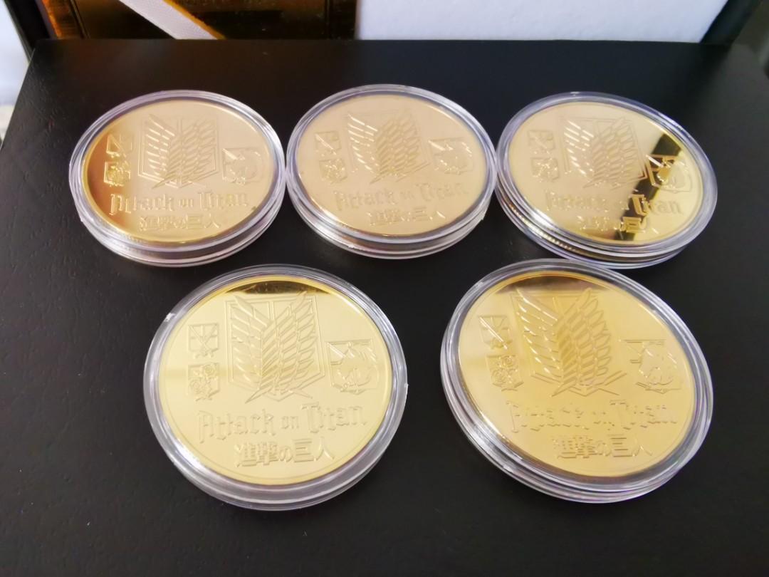 Attack On TiTan memorative Coins, Hobbies & Toys, Memorabilia ...