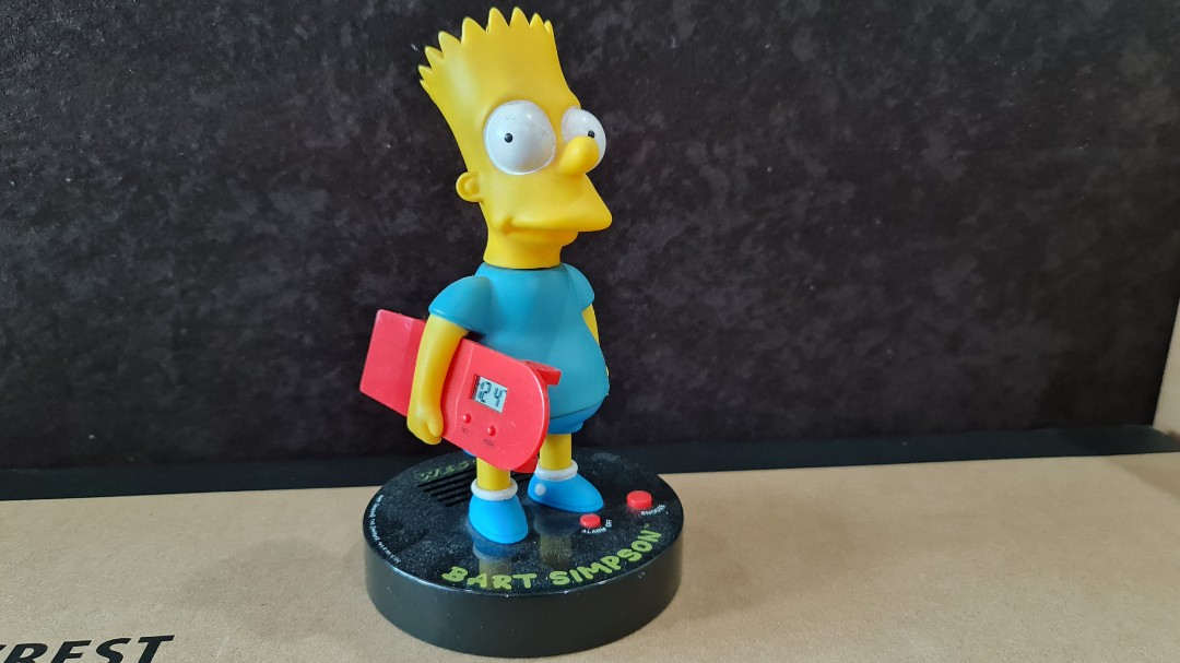 Bart Simpson Alarm Clock, Hobbies & Toys, Toys & Games on Carousell