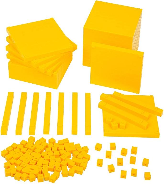 Base Ten Blocks | 121 Piece Math Kit w/ Activity Cards | Understand ...
