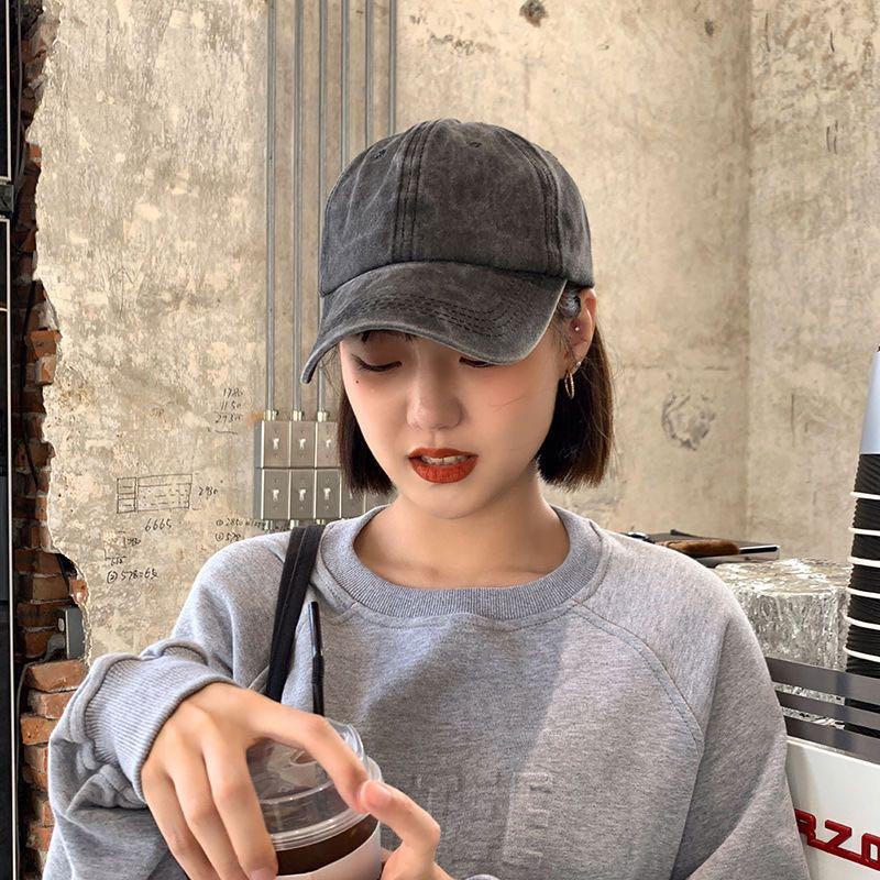 Black denim wash Baseball Cap, Women's Fashion, Watches & Accessories ...