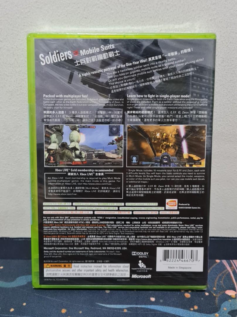 [Brand New] Xbox 360 Mobile Suits Gundam Operation: Troy Game, Video ...