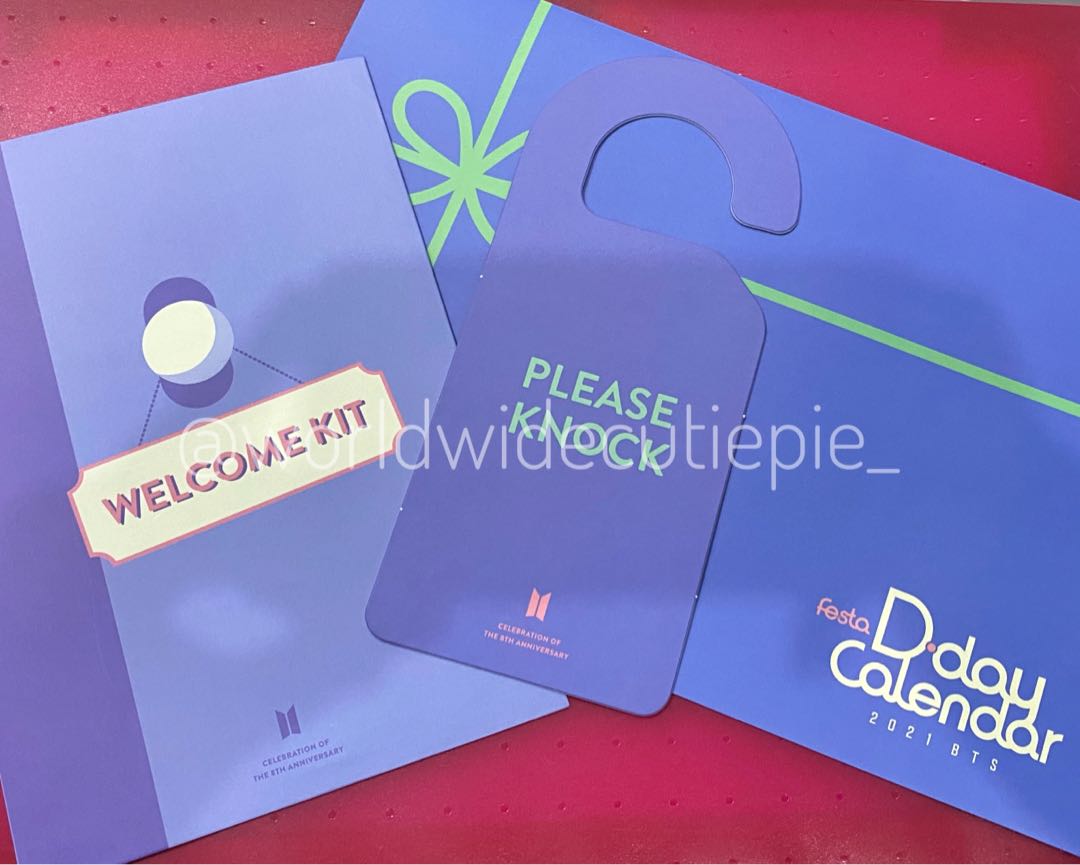 BTS Festa DDay Calendar Welcome Kit, Hobbies & Toys, Memorabilia ...