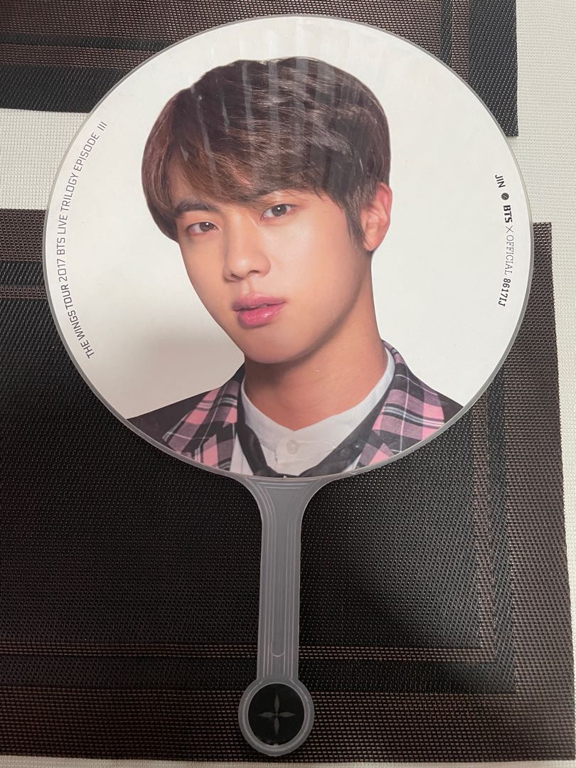 BTS Jin Wings Tour Official Hand Picket Fan, Hobbies & Toys ...