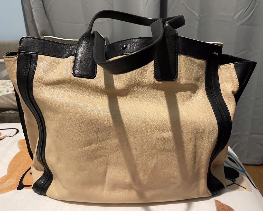 Chloe Alison calfskin leather tote, Luxury, Bags & Wallets on Carousell