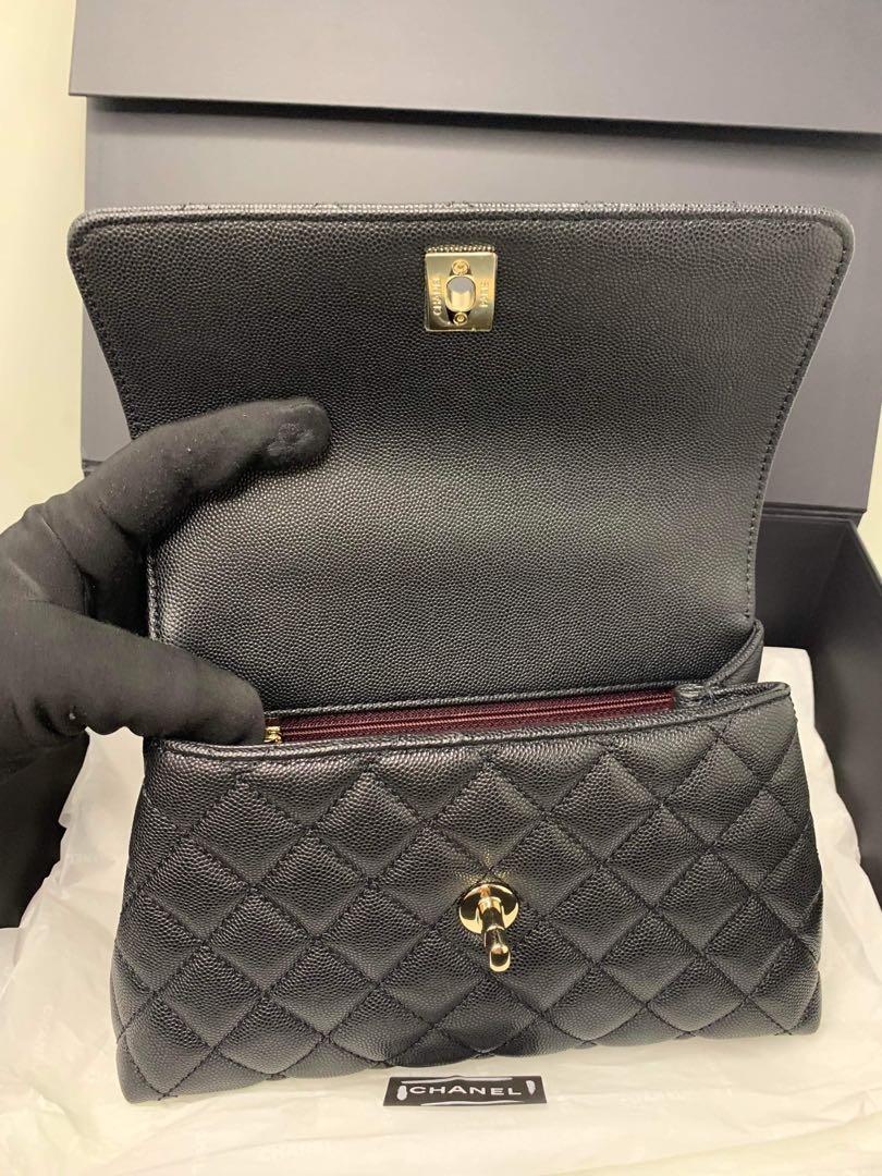 Coco lizard handle small black ghw, Luxury, Bags & Wallets on Carousell