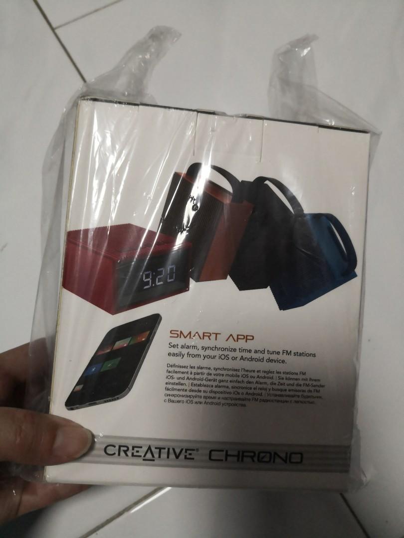 Creative CHRONO Powerful Bluetooth speaker & FM Radio Alarm Clock ...