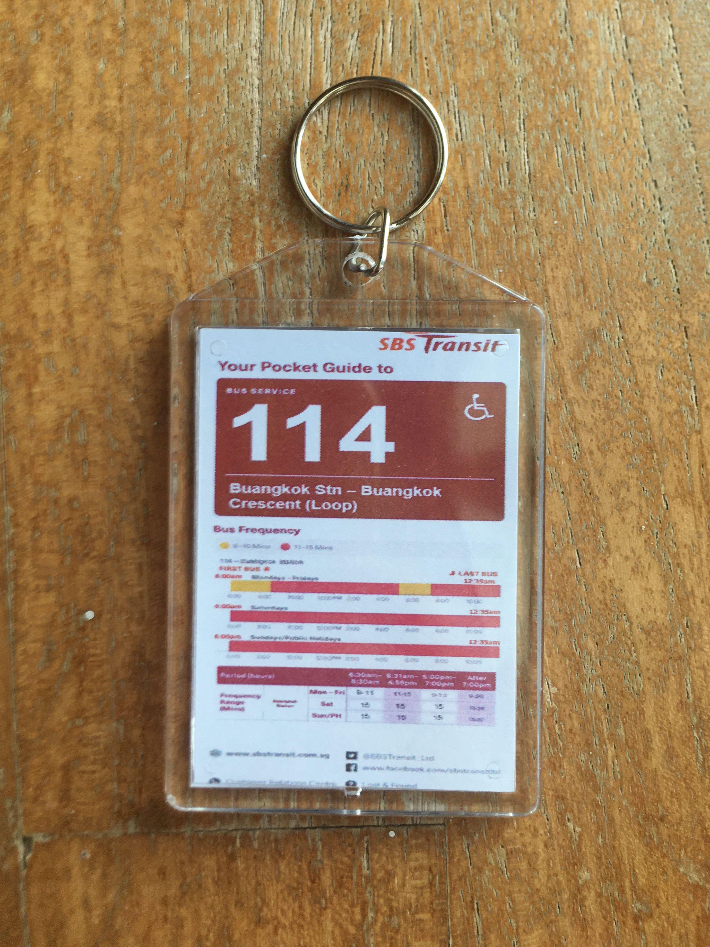 [NON-NEGOTIABLE] Customisable Bus Guide Keychains for SBS Transit/SMRT ...