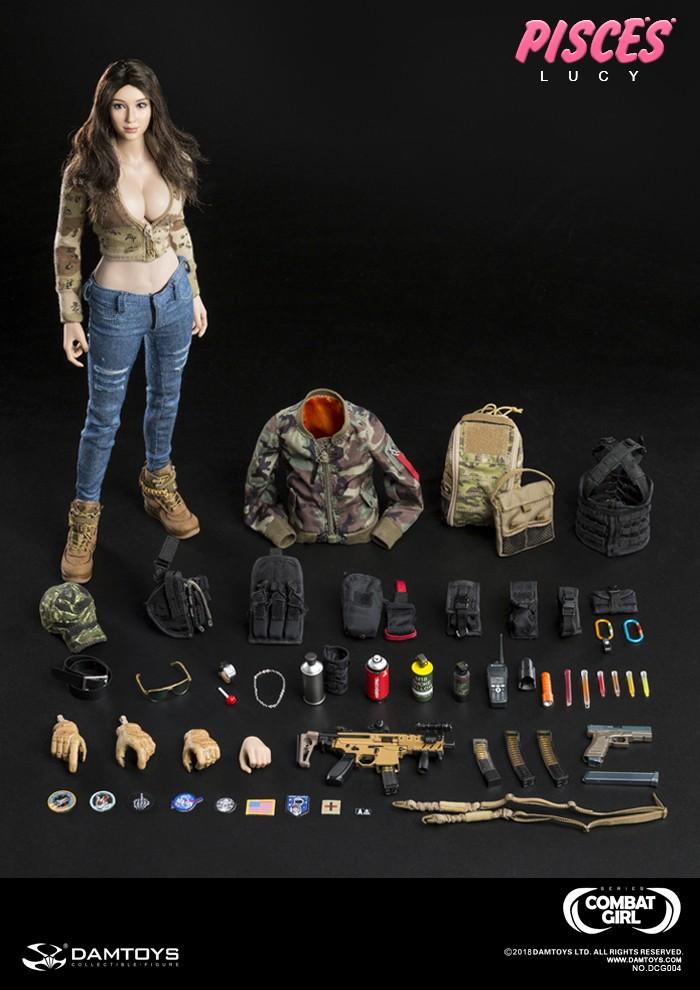 Dam toys combat girl pisces nana 1/6 scale phicen nt hot toys ironman ...