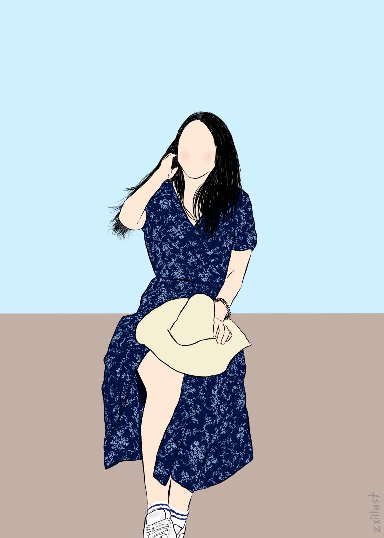 Digital portrait (no facial features), Hobbies & Toys, Stationery ...