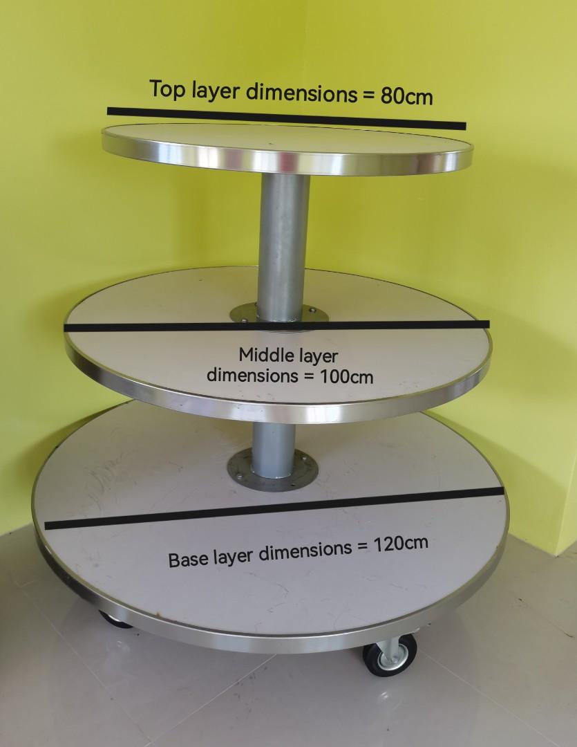 Display Rack Table - 3 layer table, Everything Else, Others on Carousell