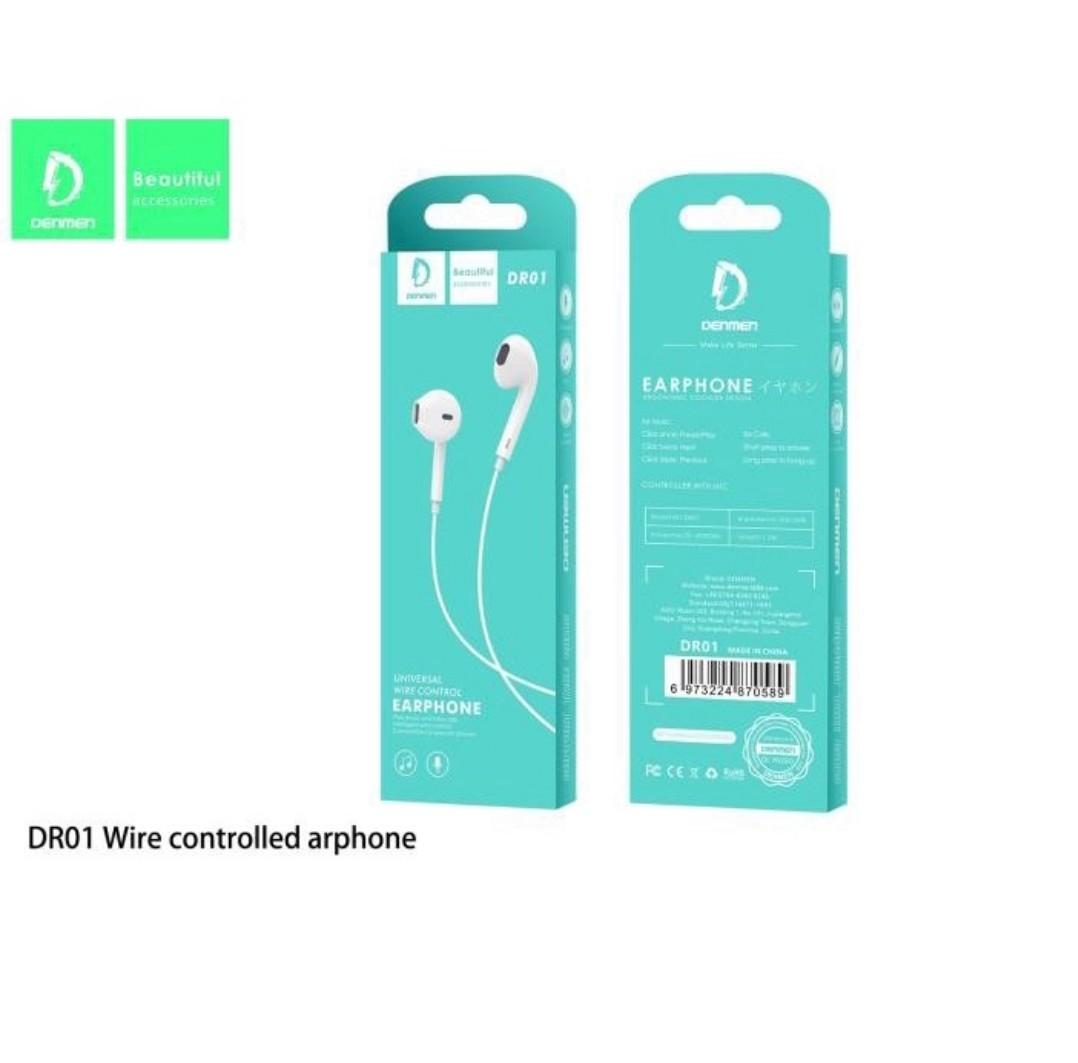 Denmen DR01 DR06 3.5mm in-ear earpiece with mic , Mobile Phones & Gadgets, Mobile & Gadget ...