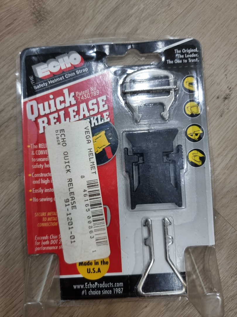 Echo Helmet Quick Release buckle, Motorcycles, Motorcycle Apparel on ...