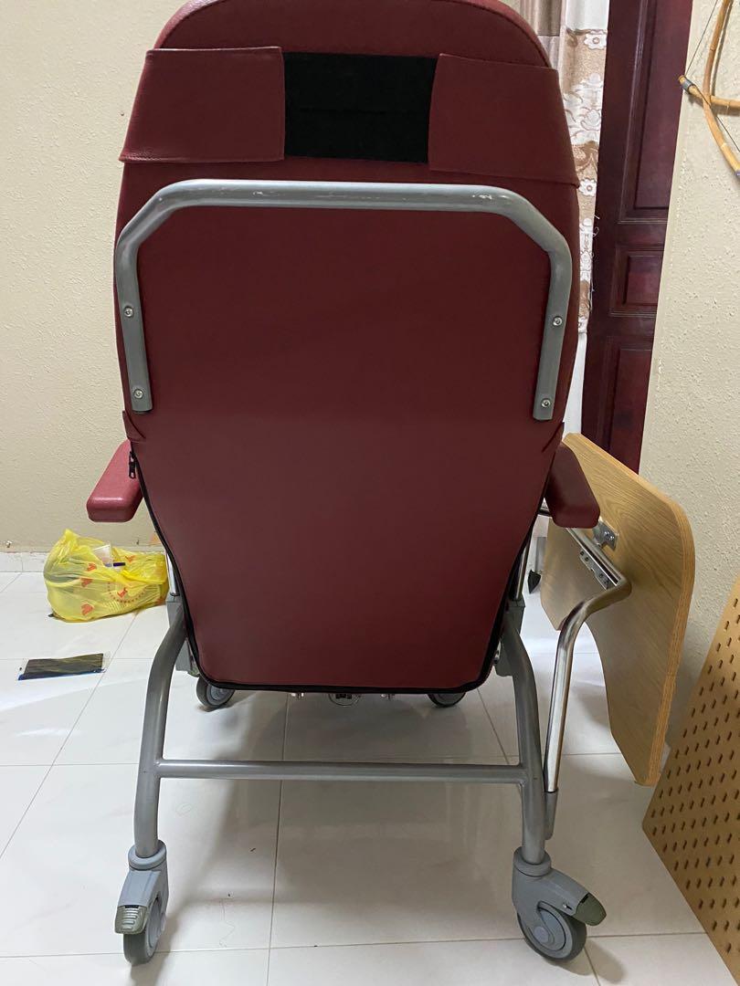 Elderly Handicap Reclining Chair with food tray, Furniture & Home ...