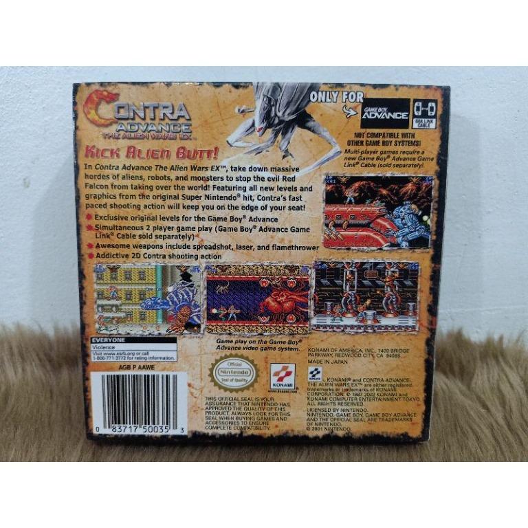 Gameboy Advance GBA Contra Advance The Alien Wars EX, Video Gaming ...