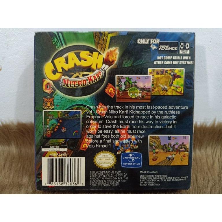 Gameboy Advance GBA Crash Nitro Kart, Video Gaming, Video Games ...