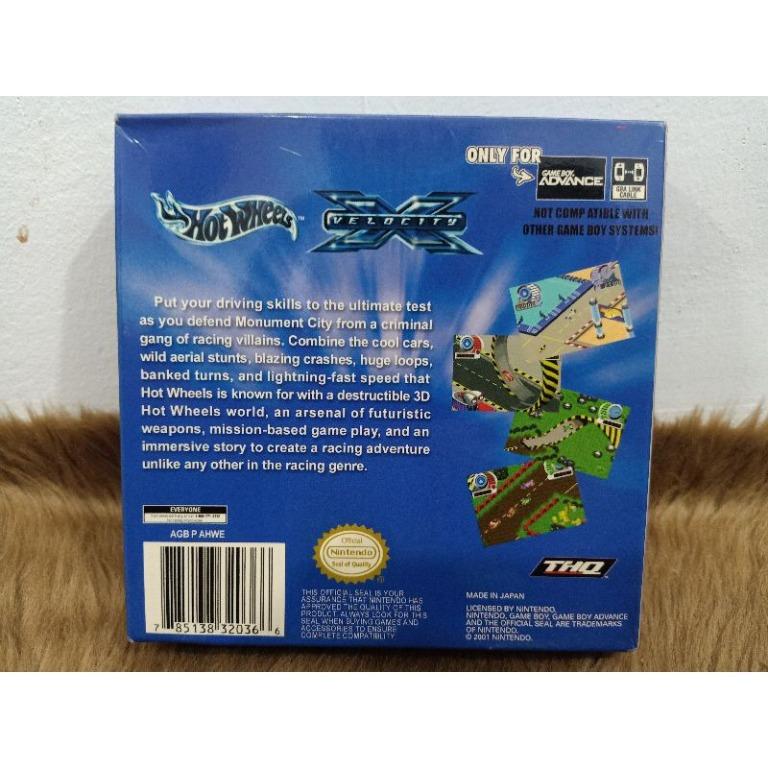 Gameboy Advance GBA Hot Wheels Velocity X, Video Gaming, Video Games ...