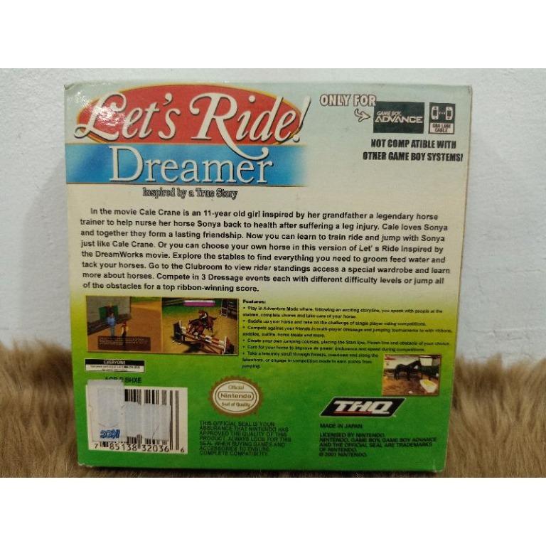 Gameboy Advance GBA Lets Ride Dreamer, Video Gaming, Video Games ...