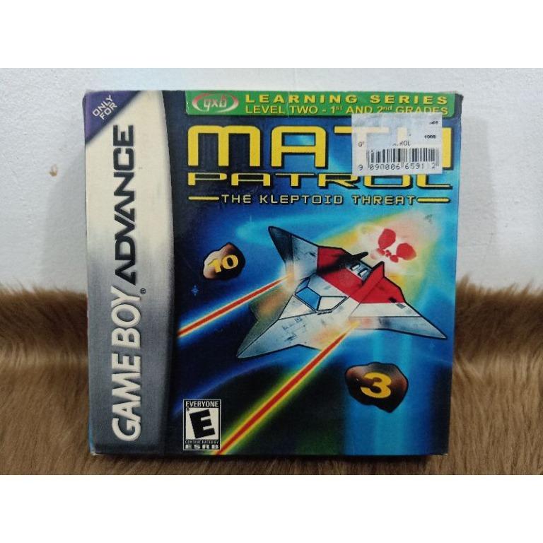 Gameboy Advance GBA Math Patrol The Kleptoid Threat, Video Gaming ...