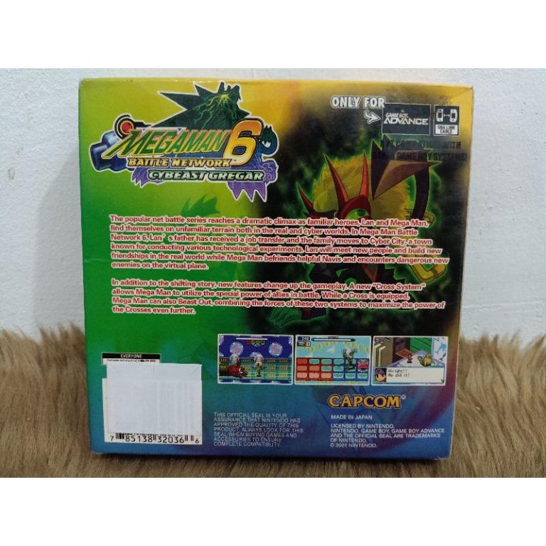 Gameboy Advance GBA Megaman 6 Battle Network Cybeast Gregar, Video ...