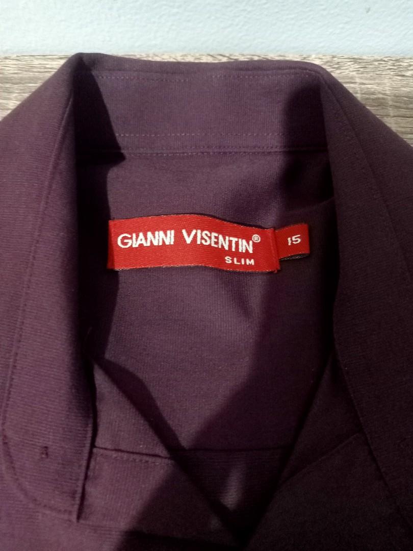 GIANNI VISENTIN kemeja pria (new), Fesyen Pria, Pakaian , Atasan di ...
