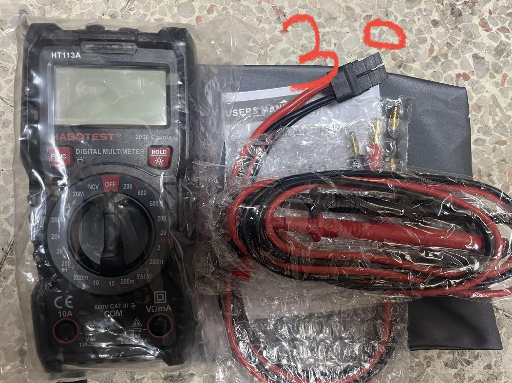 Habotest HT113A 600V 10A Digital Multimeter Tester Professional ...
