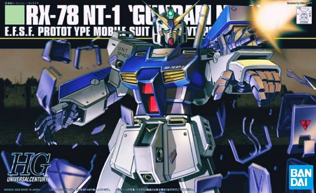 HG RX-78 NT-1 Gundam NT1 Alex 全裝甲 高達NT1 (HGUC) 高達模型, 興趣及遊戲, 玩具 & 遊戲類 ...
