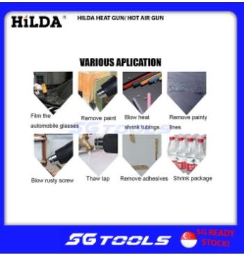 HILDA HEAT GUN / CORDED HOT AIR GUN 2000W WITH NOZZLE / ELECTRIC ...
