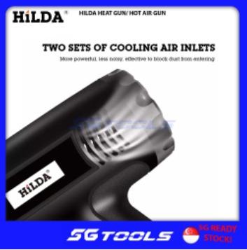 HILDA HEAT GUN / CORDED HOT AIR GUN 2000W WITH NOZZLE / ELECTRIC ...