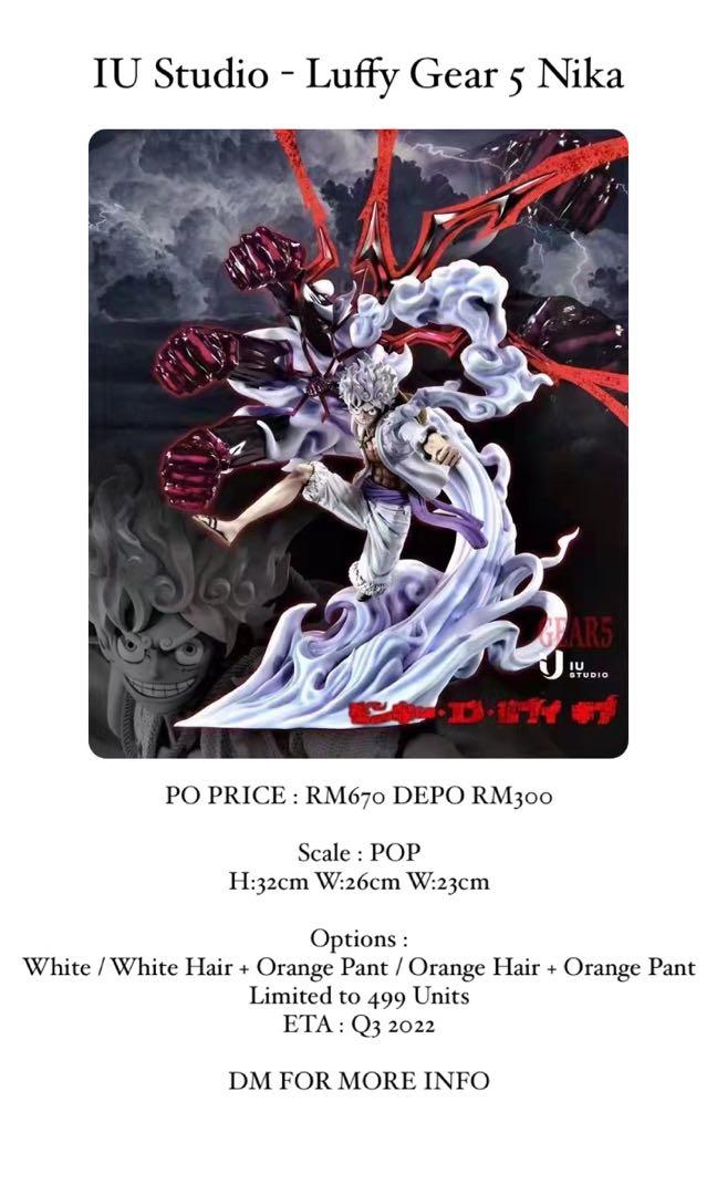 IU Studio - Luffy Gear 5 Nika, Hobbies & Toys, Toys & Games on Carousell