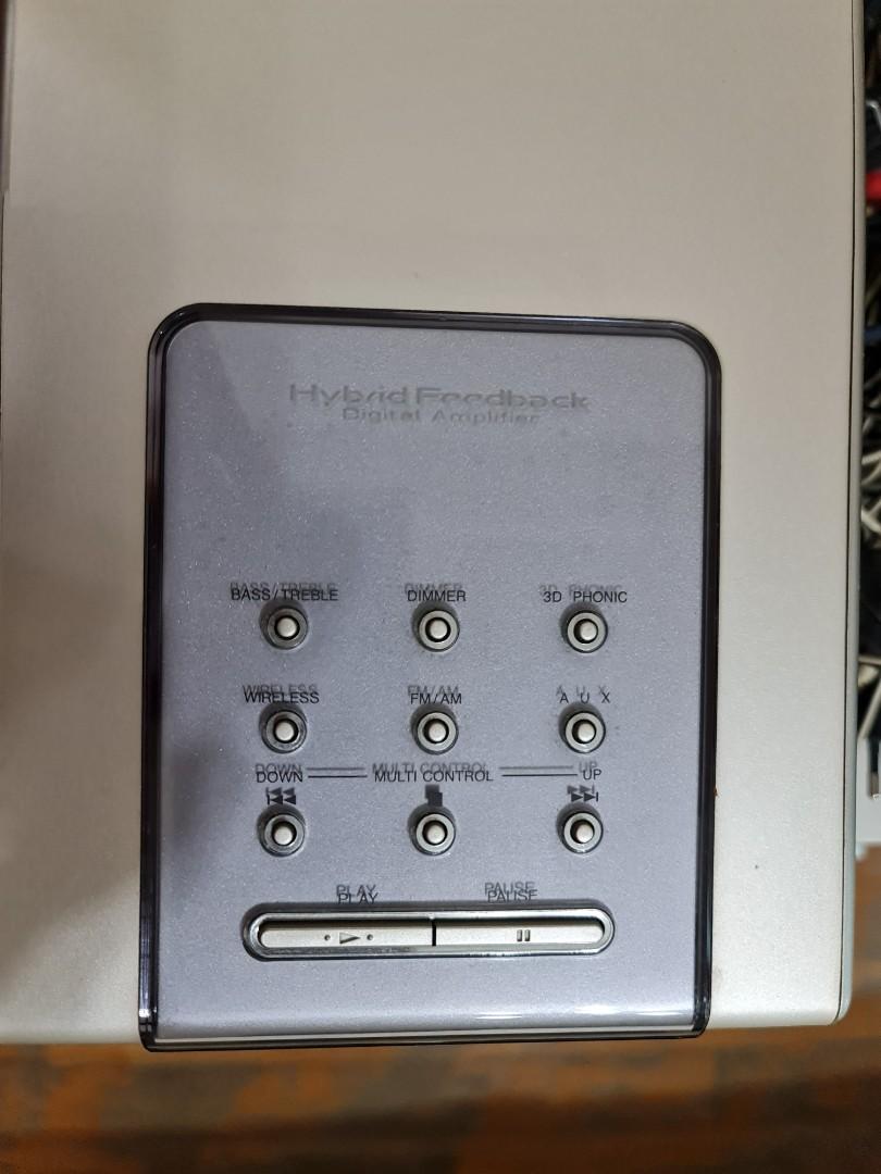 JVC EX-D5 DVD w Wood cone Speakers & SP-PW3000 Subwoofer System, Audio ...