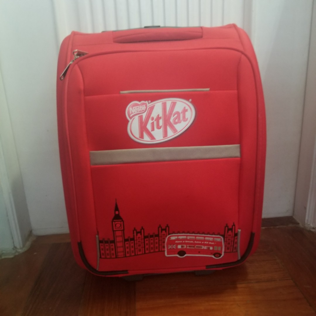 Kit Kat Red luggage, Hobbies & Toys, Travel, Luggage on Carousell