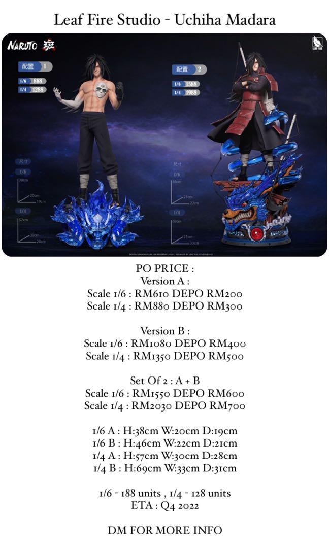 Leaf Fire Studio - Uchiha Madara, Hobbies & Toys, Toys & Games on Carousell
