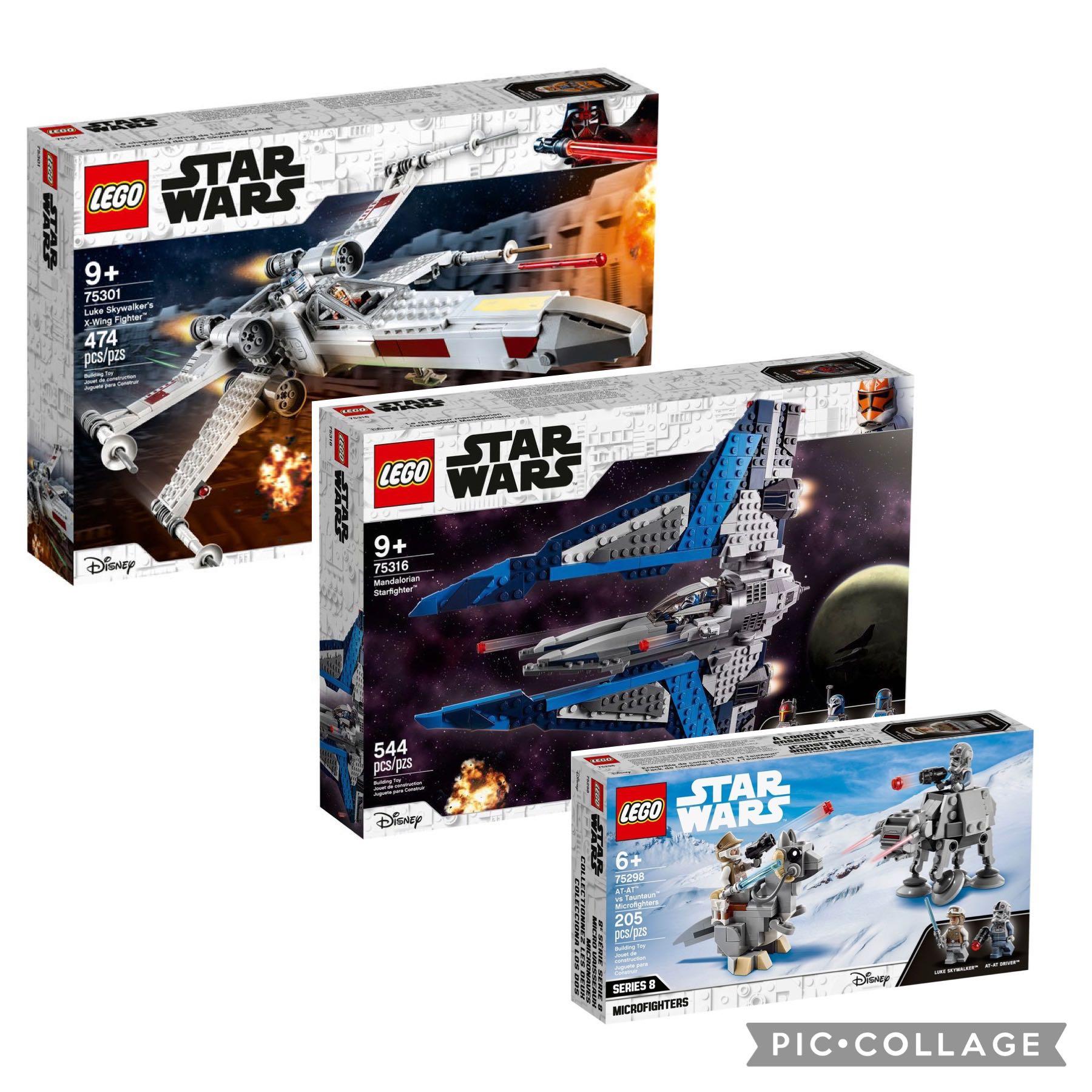 LEGO 75316 Mandalorian Starfighter 75298 AT-AT vs. Tauntaun ...