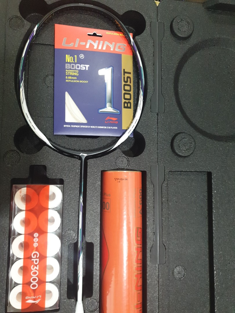 Li Ning Tectonic 9 VIP set, Sports Equipment, Sports & Games, Racket ...