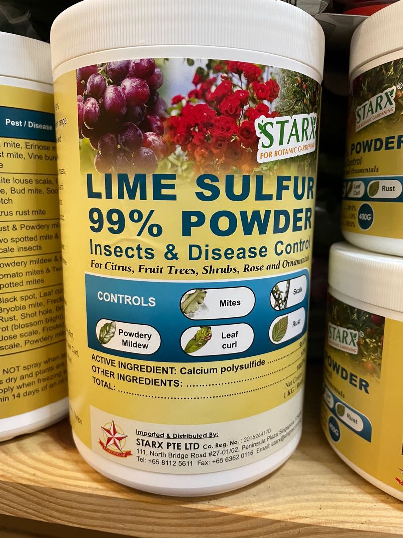 Lime sulfur 99% powder 1kg, Furniture & Home Living, Gardening, Garden ...