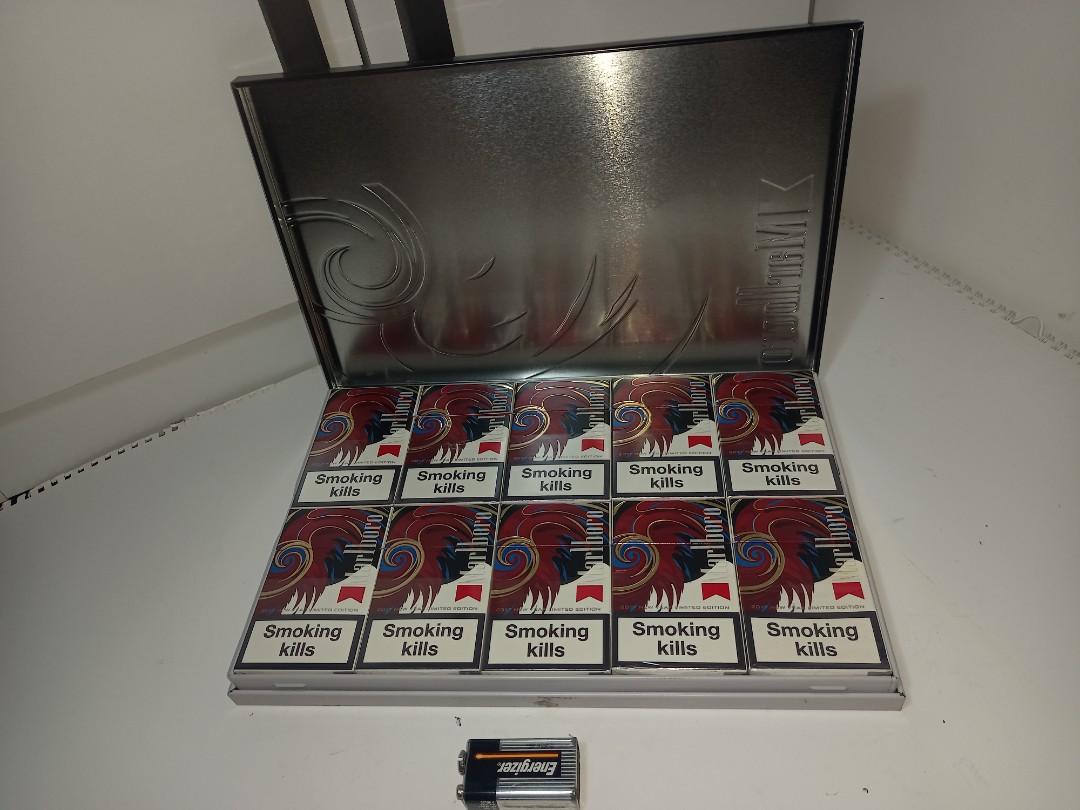 marlboro tin box empty, Hobbies & Toys, Collectibles & Memorabilia ...