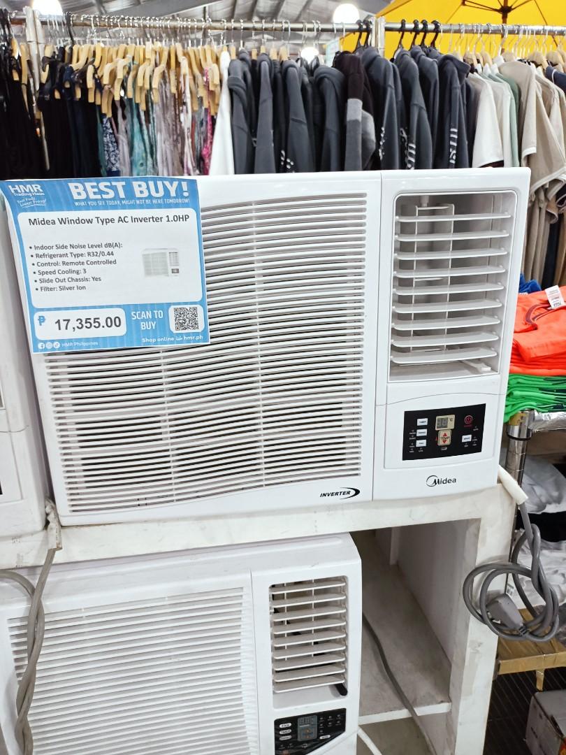 Midea window type AC inveter 1.0hp, TV & Home Appliances, Air ...